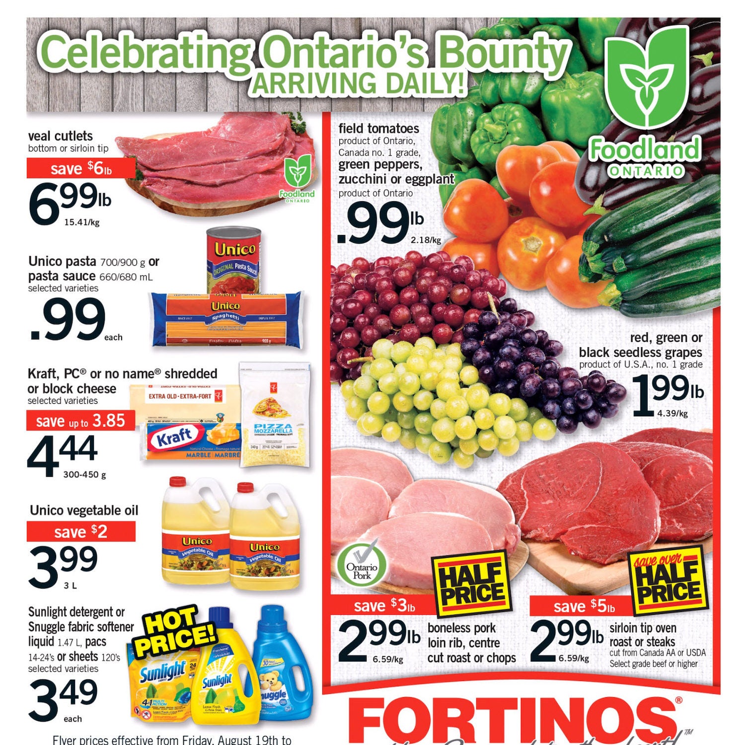 Fortinos Weekly Flyer - Weekly - Aug 19 – 25 - RedFlagDeals.com