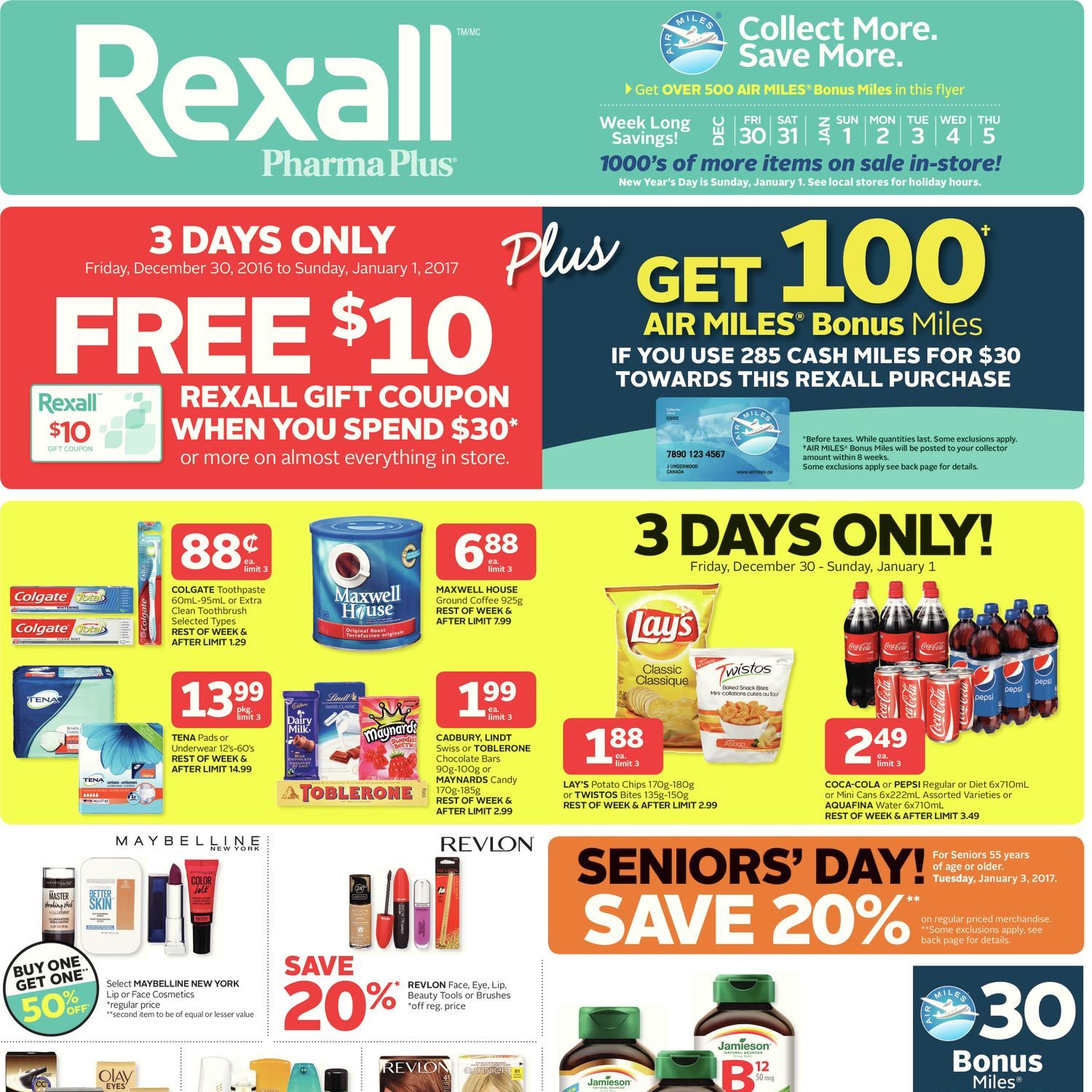 Rexall Weekly Flyer - Downtown Toronto - Week Long Savings! - Dec 30 ...