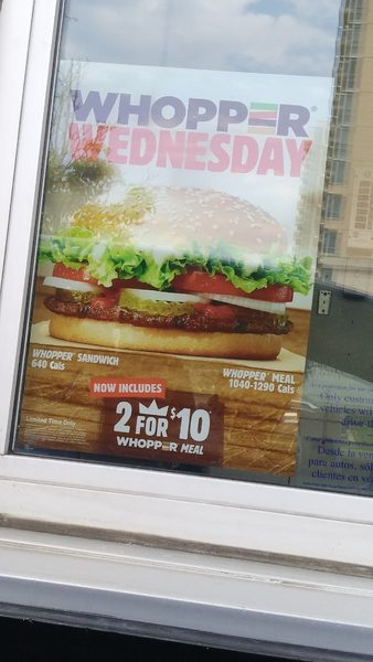 [Burger King] (GTA Only?) it's back! Whopper Wednesdays : 2 Whopper ...