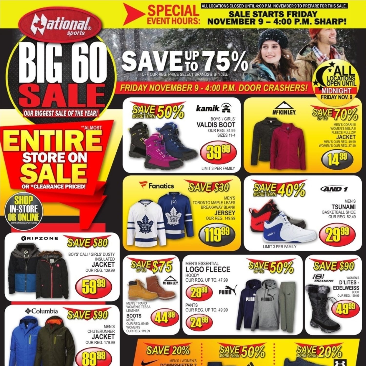 National Sports Weekly Flyer - Big 60 Sale - Nov 9 – 22 - RedFlagDeals.com