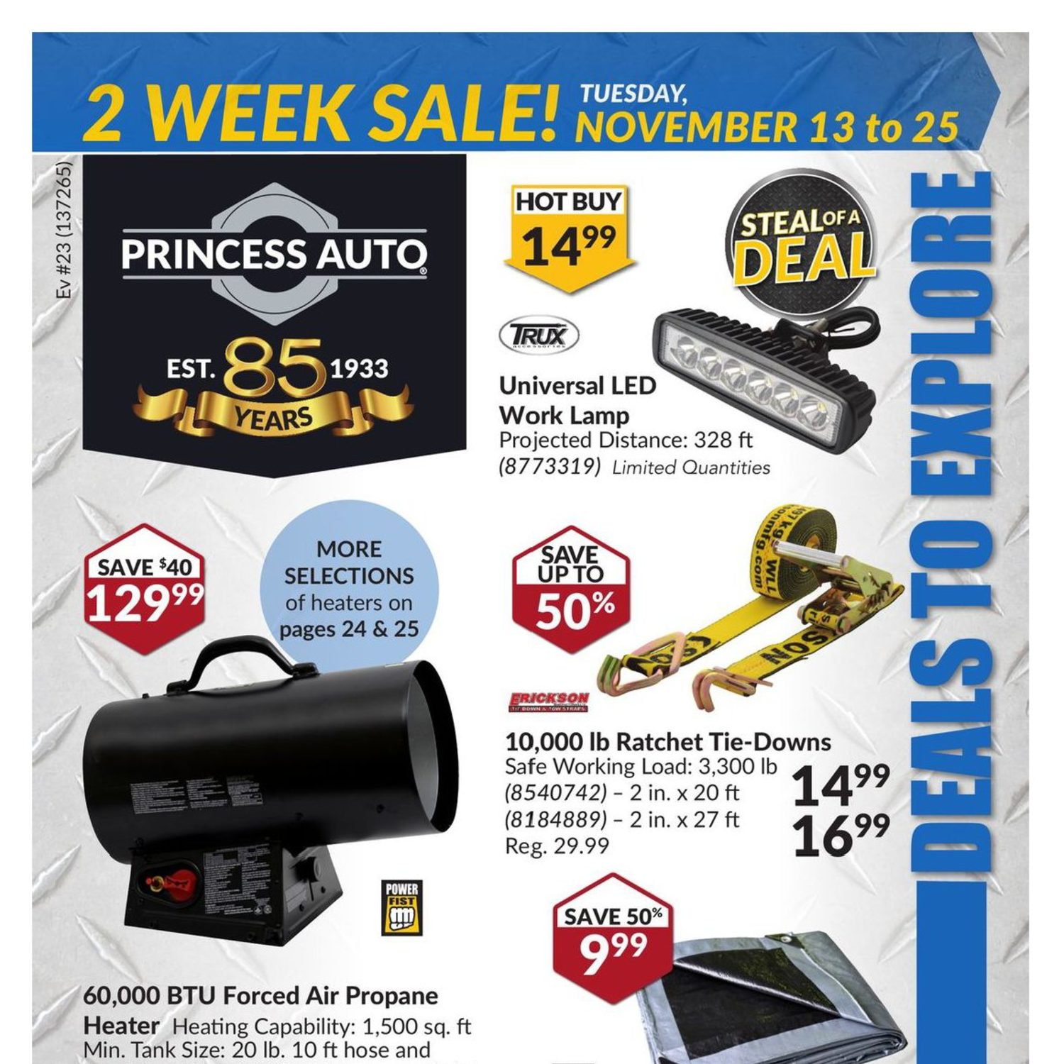 Princess Auto Weekly Flyer - 2 Weeks Sale! - Deals To Explore - Nov 13 ...