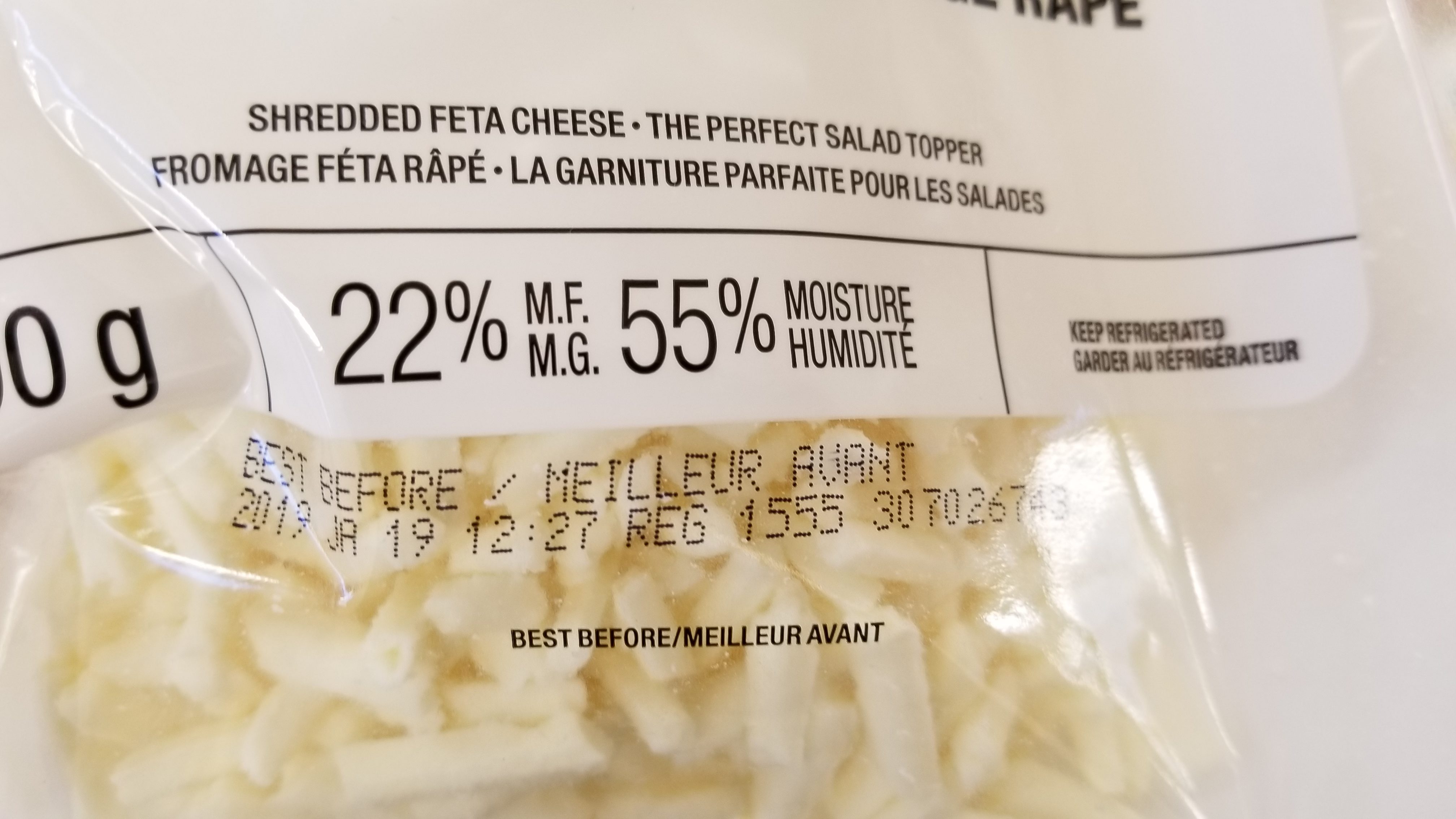 [Real Canadian Superstore] PC Brand Shredded Feta Cheese 300g for $0.68 ...