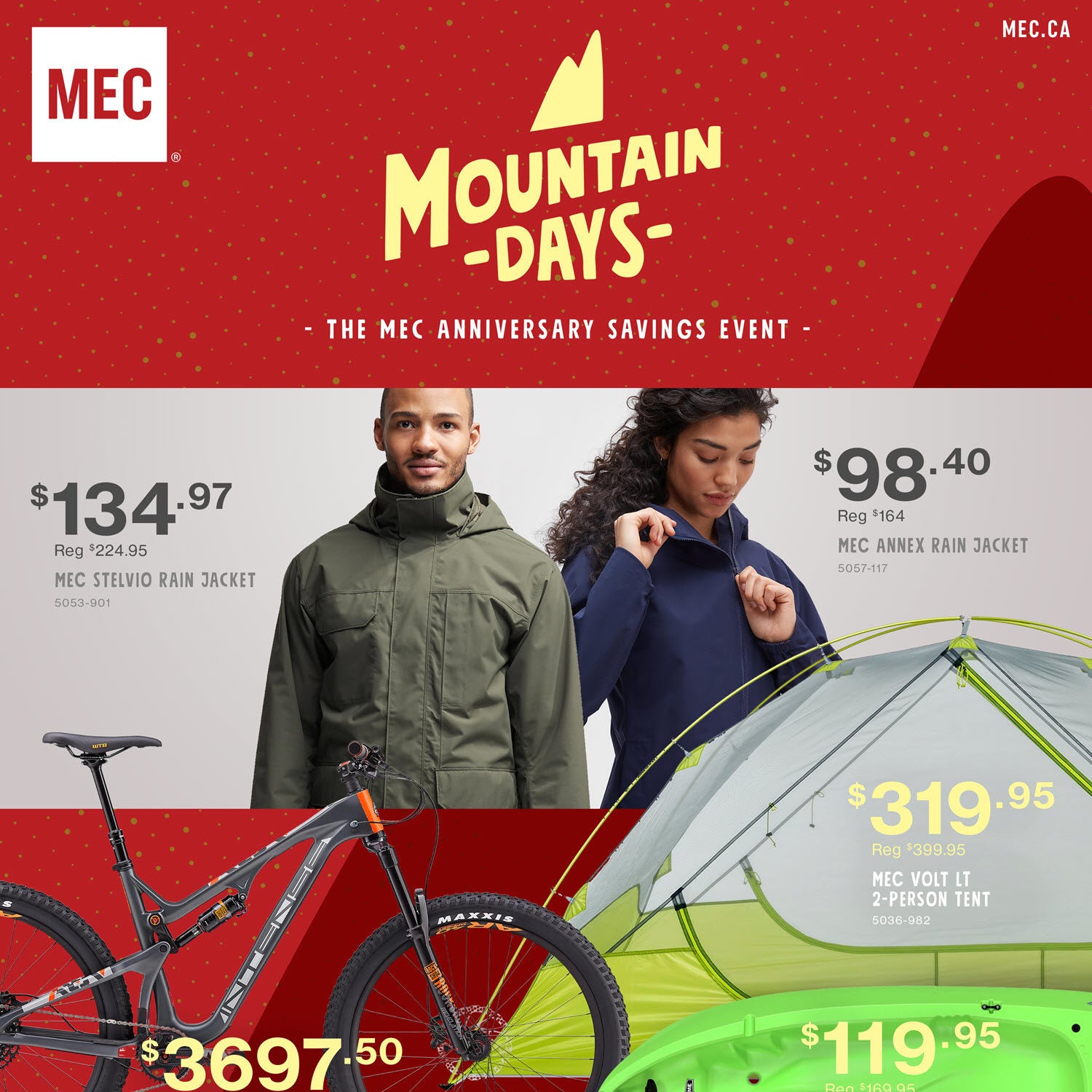 MEC Weekly Flyer - The MEC Anniversary Savings Event - Mountain Days ...