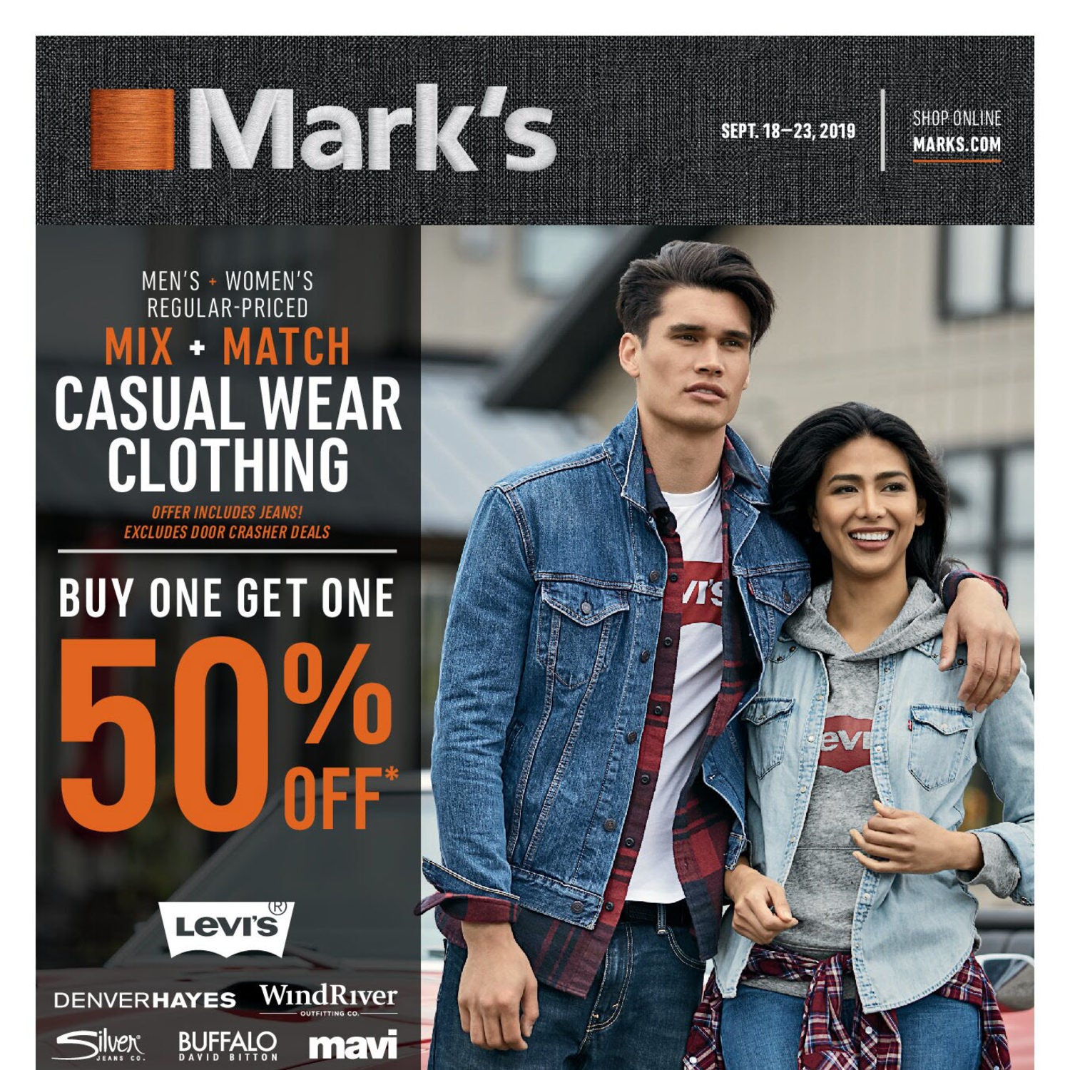 Mark's Weekly Flyer - 6 Days of Savings - Jeans Always In Style - Sep ...