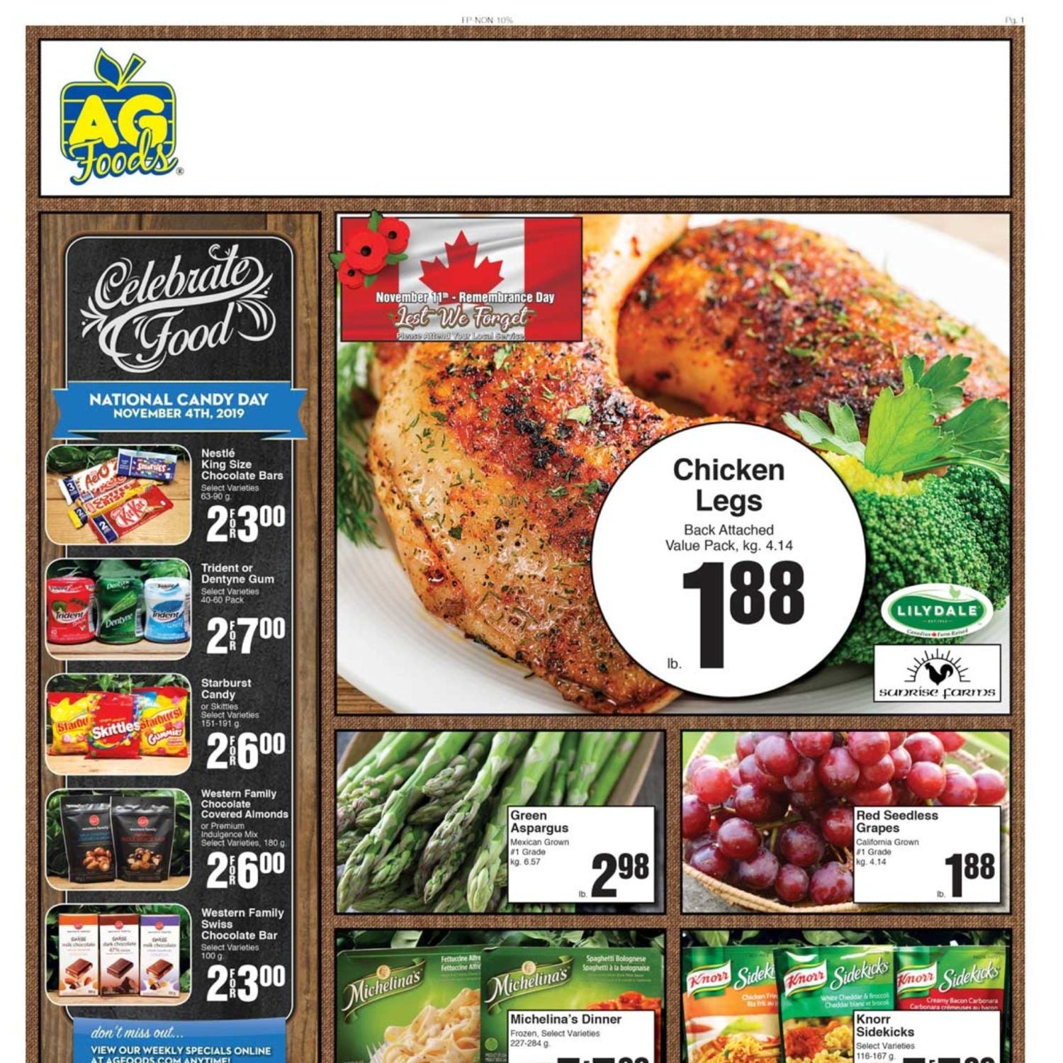 AG Foods Weekly Flyer - Weekly Specials - Nov 3 – 9 - RedFlagDeals.com