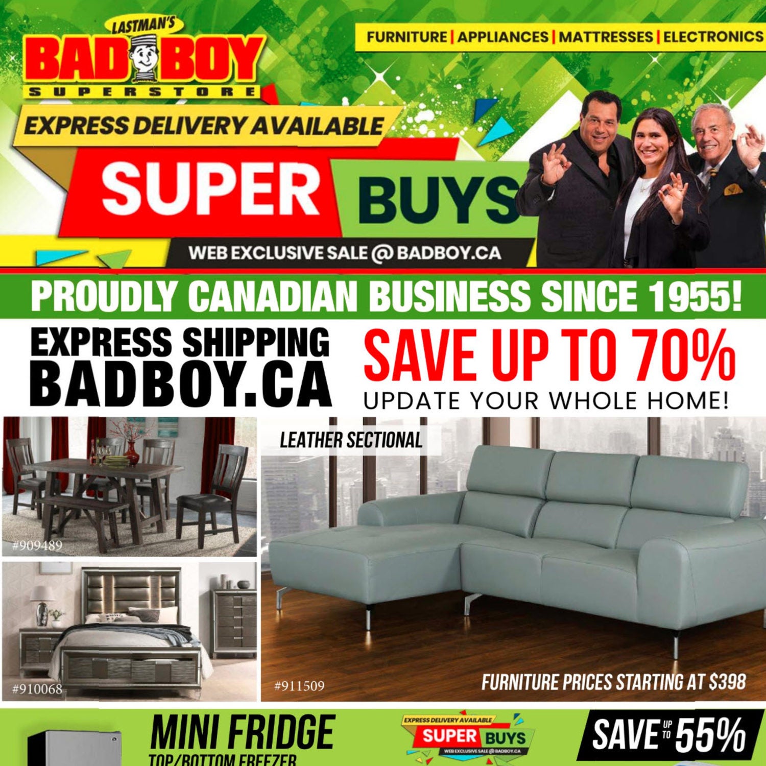 Bad Boy Furniture Weekly Flyer - Super Buys - Apr 1 – 15 - RedFlagDeals.com