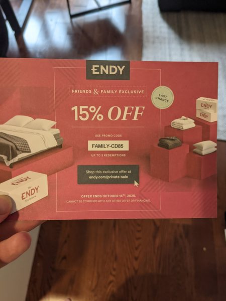 Endy sale 2020 store
