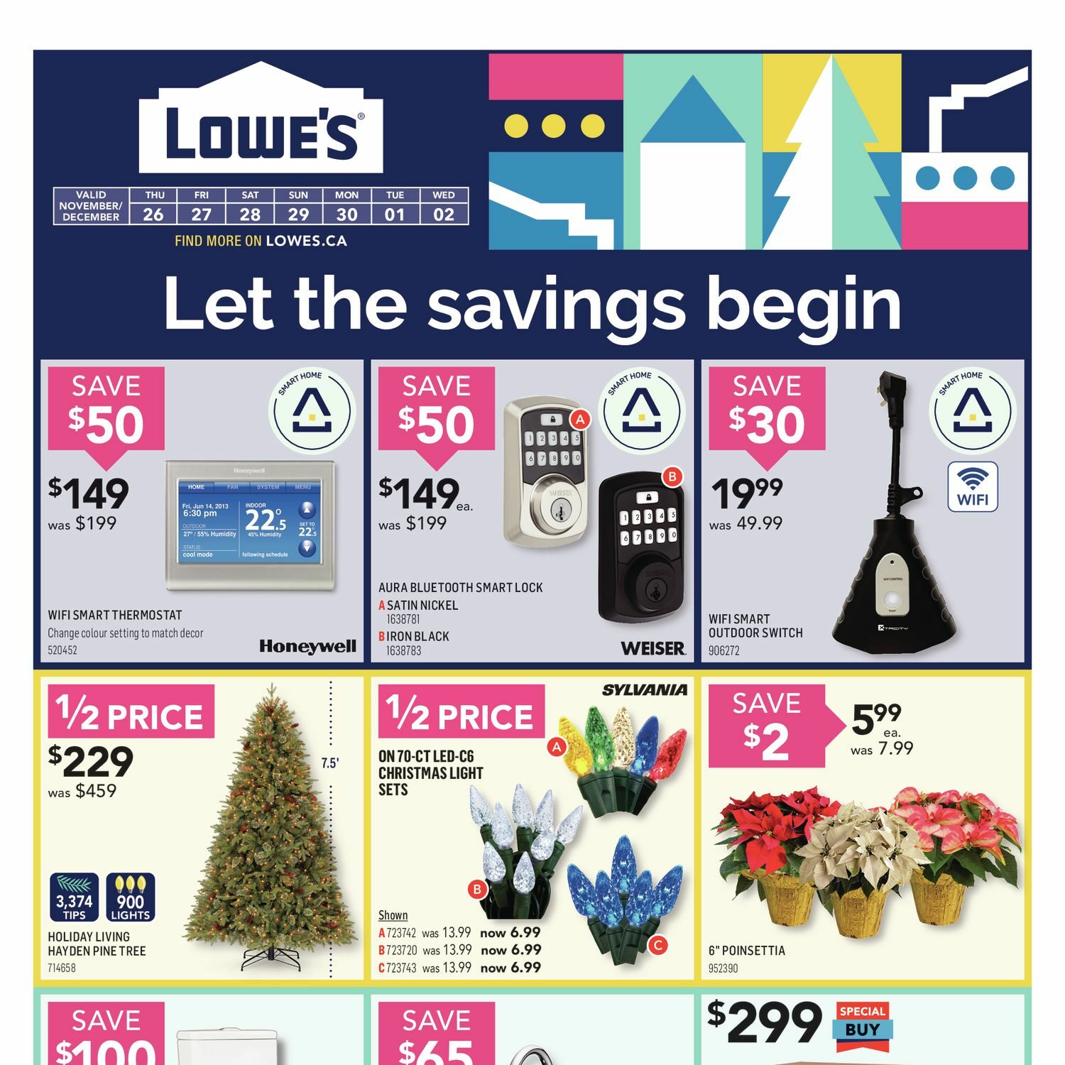 Lowe's Weekly Flyer - Weekly - Let The Savings Begin - Nov 26 – Dec 2 ...
