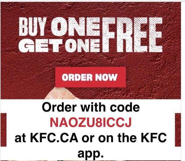 [KFC] KFC Famous Chicken sandwich BOGO Feb 8 - 10 (targeted ...