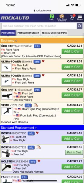 Part prices on Rockauto vs dealer - RedFlagDeals.com Forums