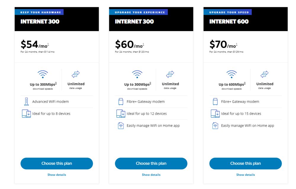[Shaw] Shaw Home Internet 300 mbps unlimited $54/month --- For new ...
