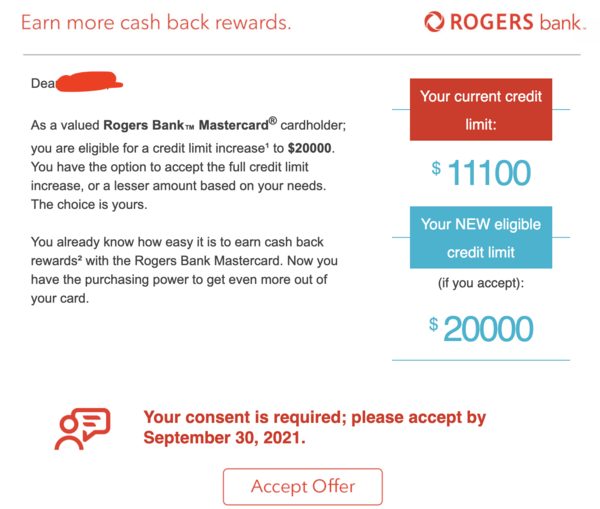 Rogers Bank credit cards - up to 3% cash back on everything - Page 515 ...