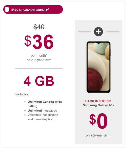 [Zoomer Wireless] [Black Friday] $36 / 4GB (+$100 credit) or $40.50 ...