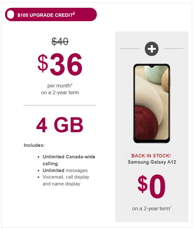 [Zoomer Wireless] [Black Friday] $36 / 4GB (+$100 credit) or $40.50 ...