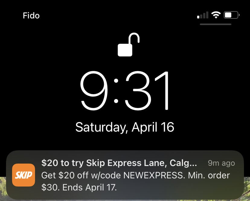 [Skip The Dishes] Skip Express Lane $20 off on $30 order - RedFlagDeals ...