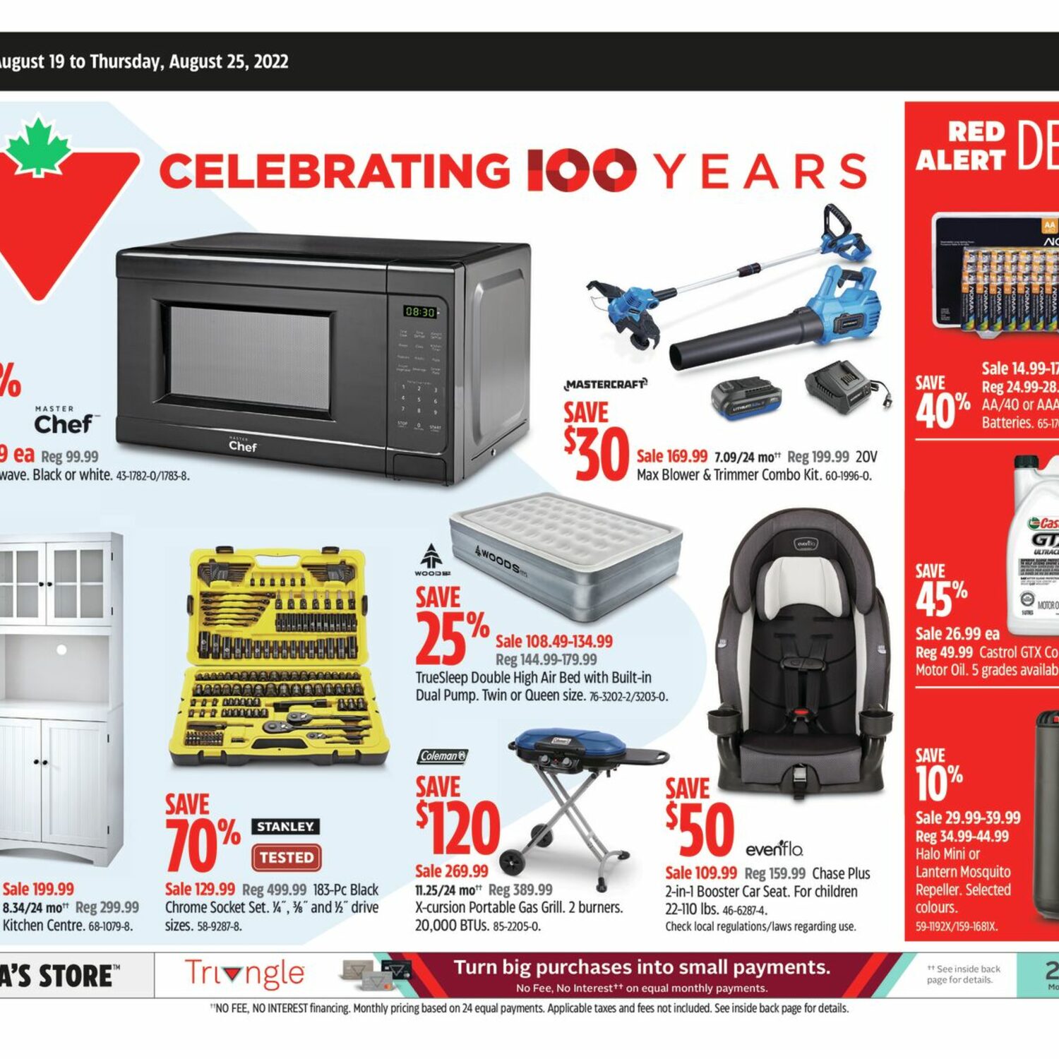 Canadian Tire Weekly Flyer - Weekly Deals - Celebrating 100 Years (NB ...