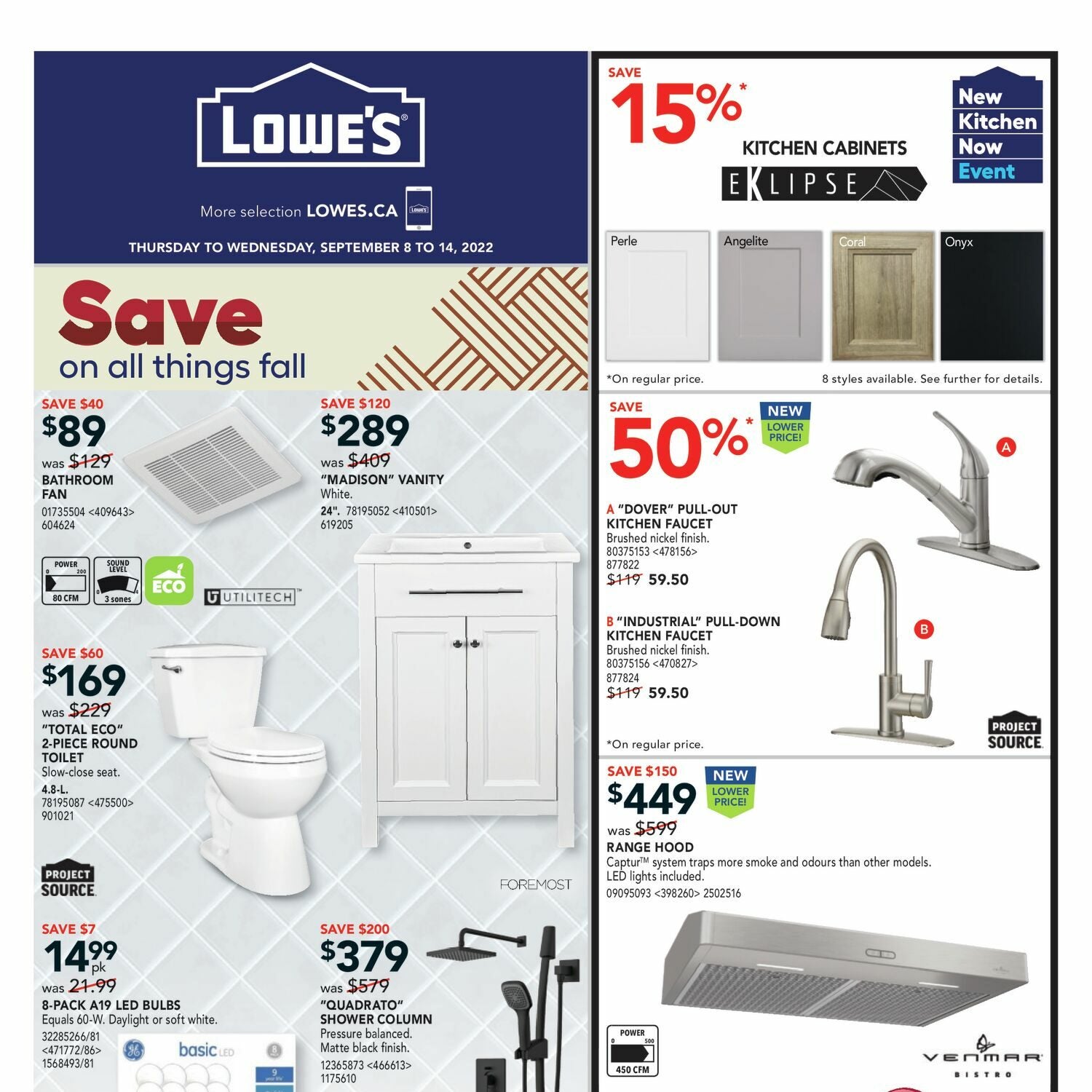 Lowe's Weekly Flyer - Weekly Deals (ON) - Sep 8 – 14 - RedFlagDeals.com
