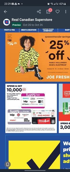 [No Frills] 10K PCO Points for every $100 spend on 'happy & one 4 all ...