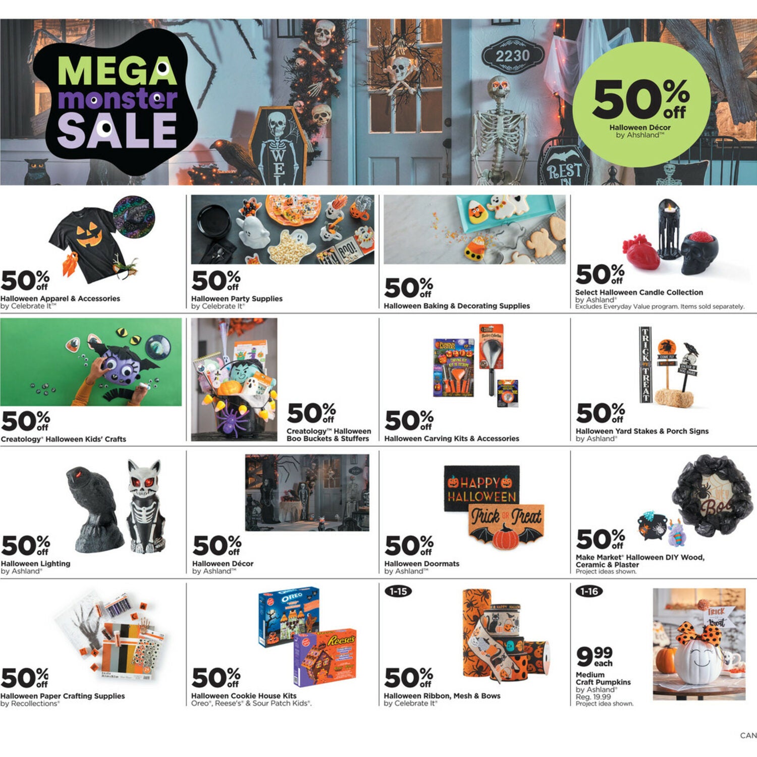 Michaels Weekly Flyer - Weekly Deals - Mega Monster Sale - Oct 21 – 27 ...