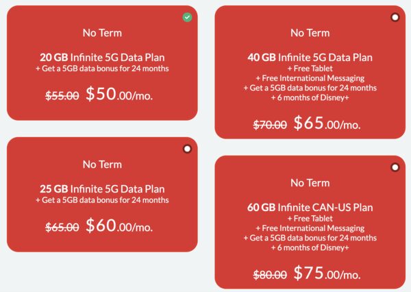 [Red Wireless Rogers EPP] 20 GB Infinite 5G Plan + Free Chromebook ...