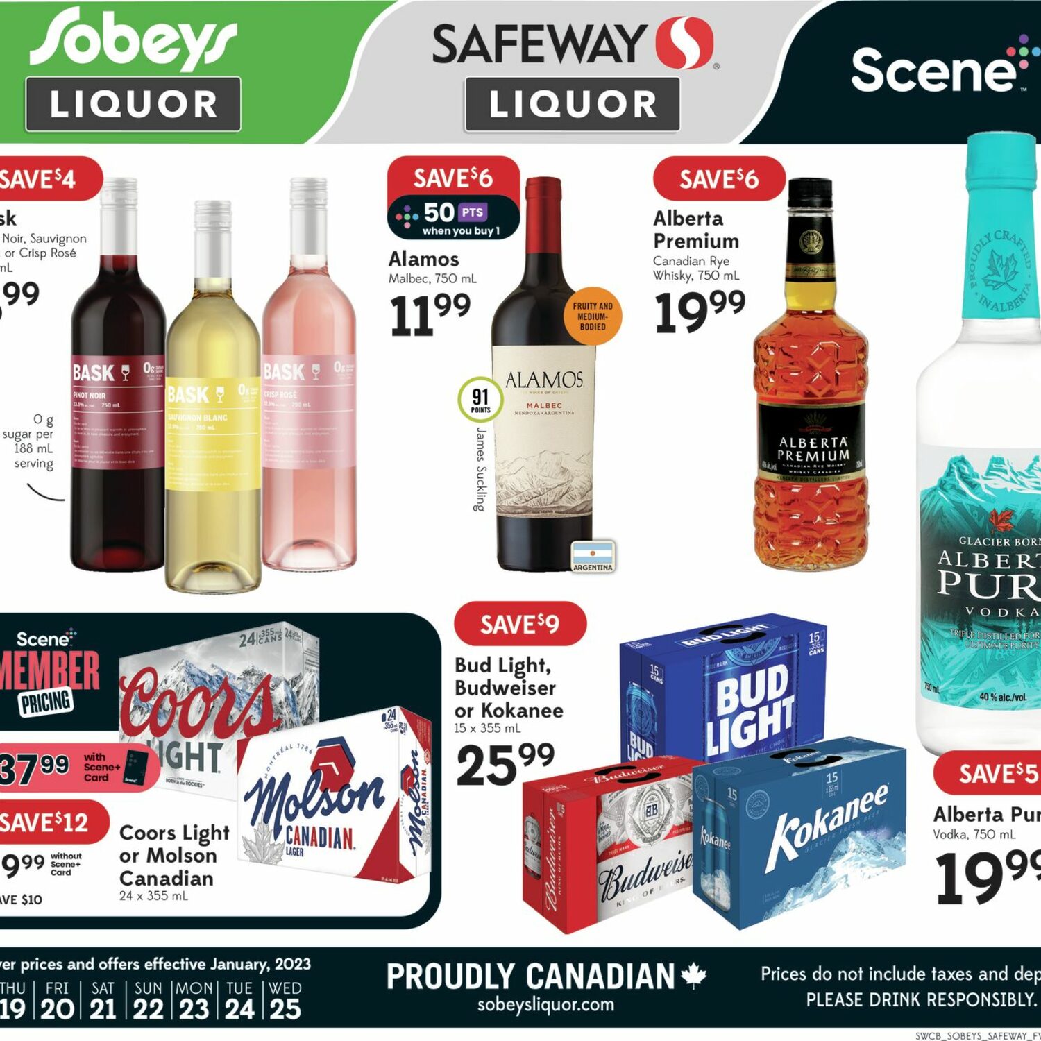 Safeway Weekly Flyer - Liquor Specials (AB) - Jan 19 – 25 ...