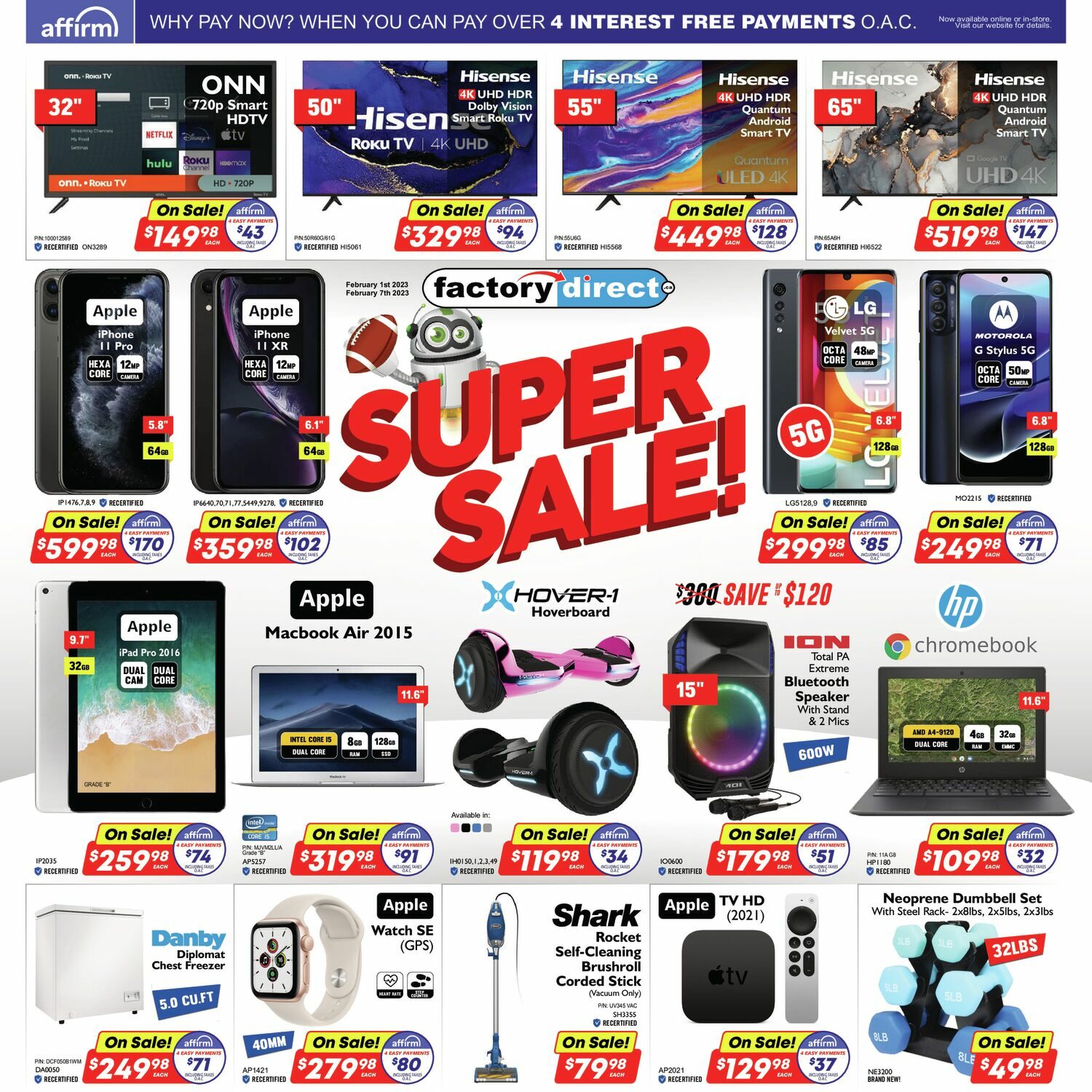 Factory Direct Weekly Flyer - Weekly Deals - Super Sale - Feb 1 – 7 ...