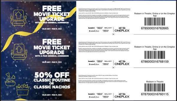 [Cineplex] Cineplex coupons for share - RedFlagDeals.com Forums