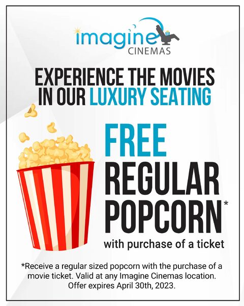 [Imagine Cinemas] Free Regular Popcorn with Ticket Purchase at Imagine ...