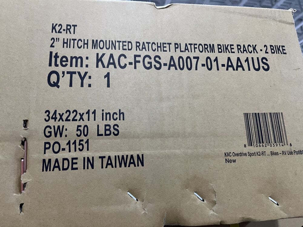 [Princess Auto] Premium 2 in. Hitch Mount 2-Bike Platform Carrier $100 ...