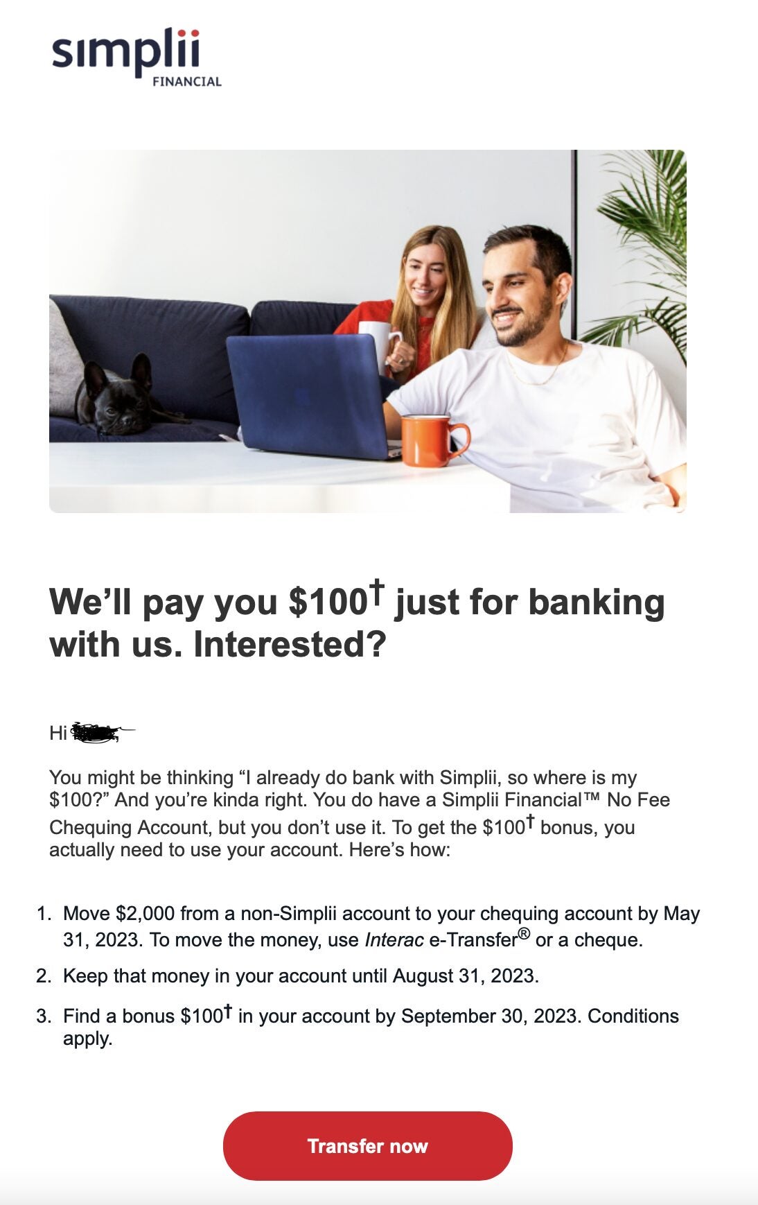 [Simplii Financial] By Invitation ONLY for Existing Customer We’ll pay ...