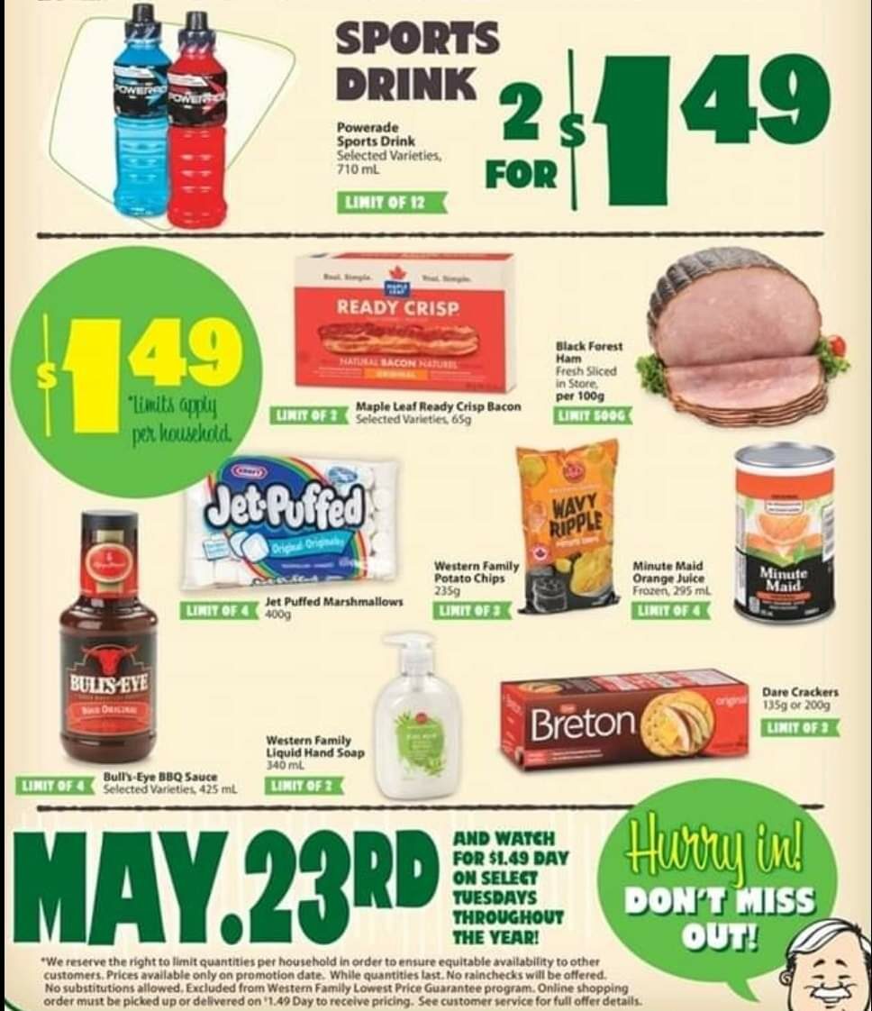 [Save On Foods] (Western Canada) $1.49 Tuesday (May 23 Only ...
