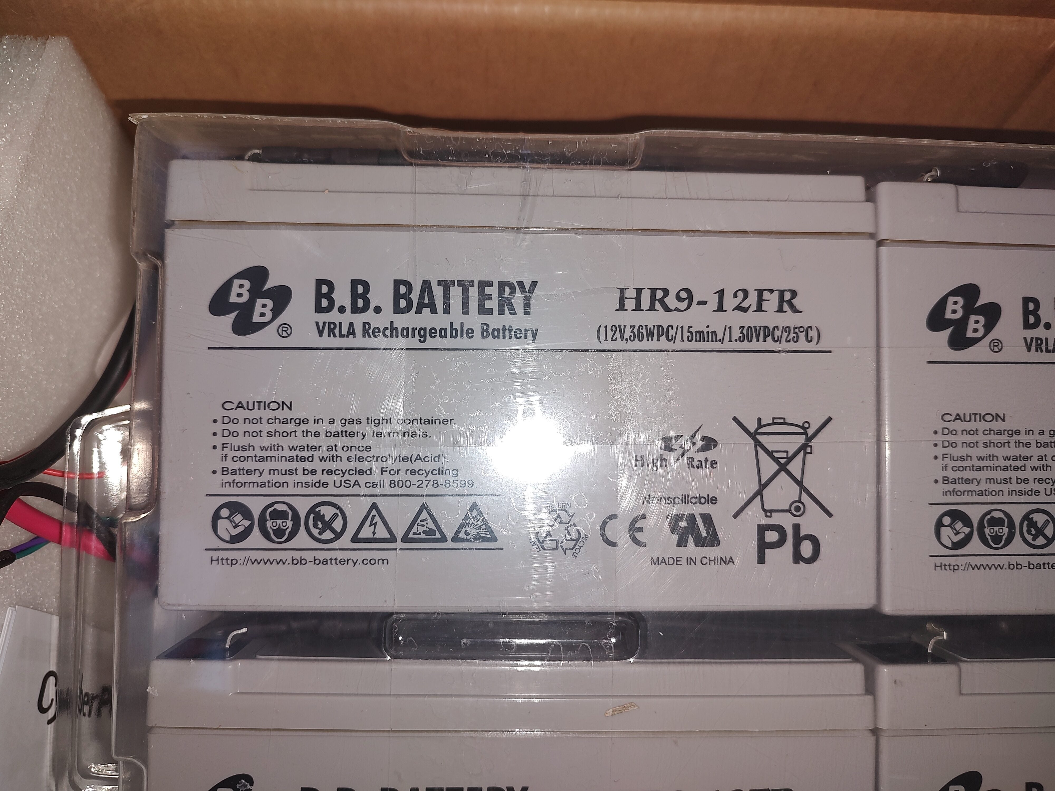 [Amazon.ca] UPS 12V/9Ah lead-acid batteries ,, 3 pack for $103.06 ($34. ...