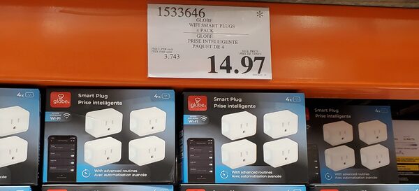 [Costco] Globe WiFi smart plugs 4 pack $14.97 - RedFlagDeals.com Forums