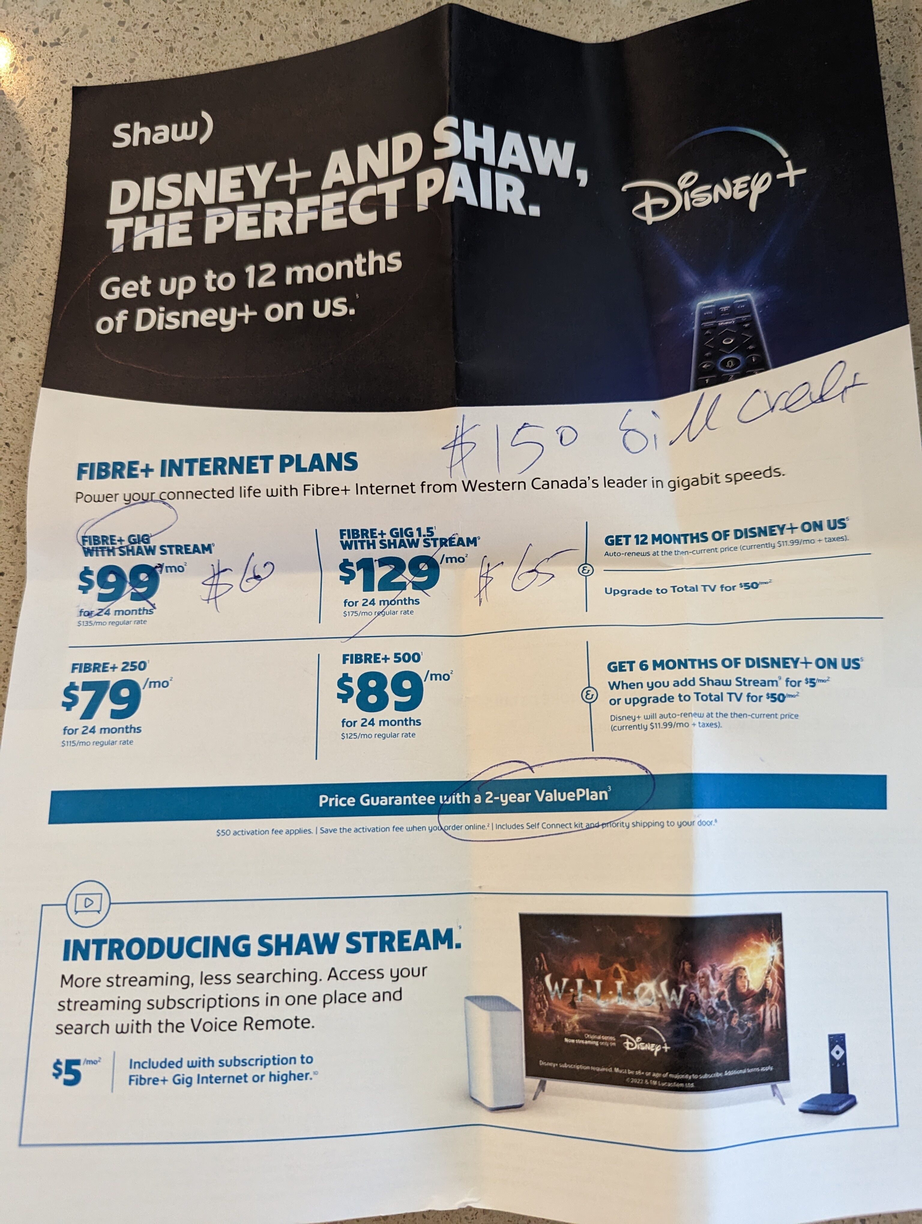 [Shaw] Shaw Metrotown Fibre+ Gig $60 Gig 1.5 $65 (YMMV) - RedFlagDeals ...