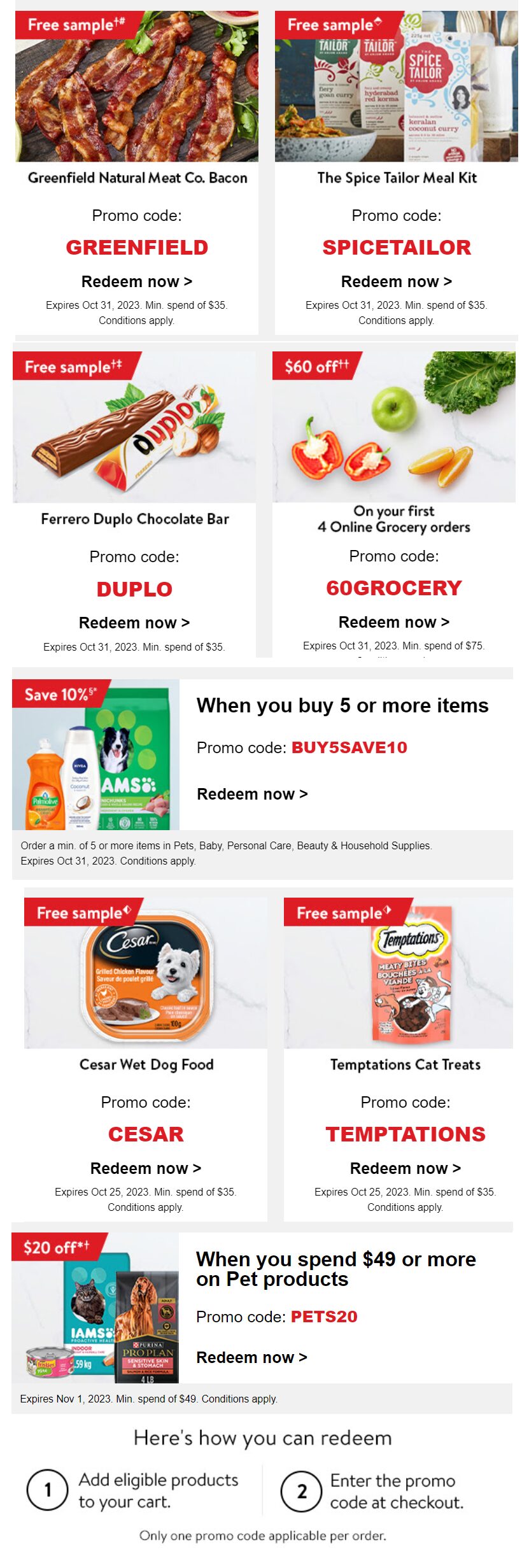 [Walmart] FREE Sample with 35+ order (one promo per order ...