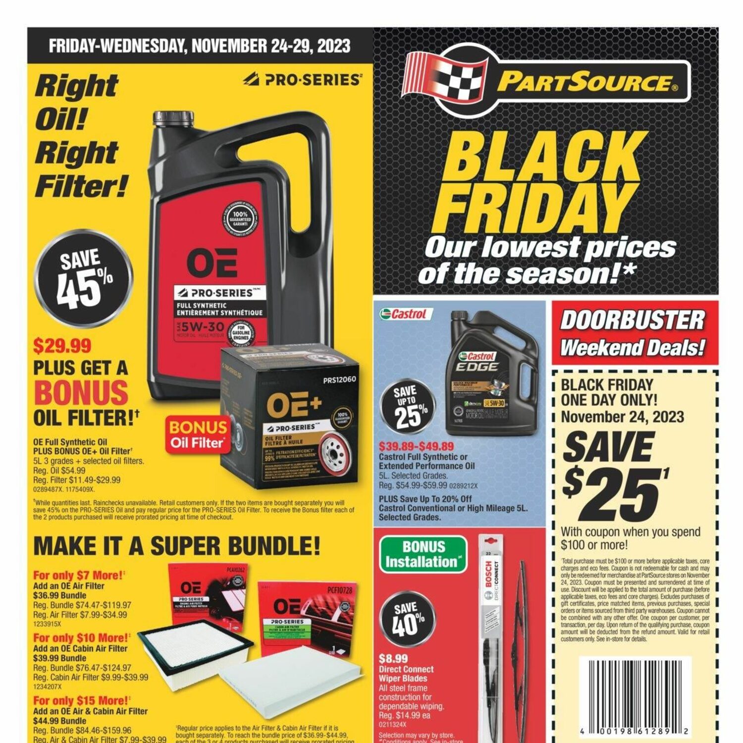 PartSource Weekly Flyer - Black Friday Sale - Nov 24 – 29 ...