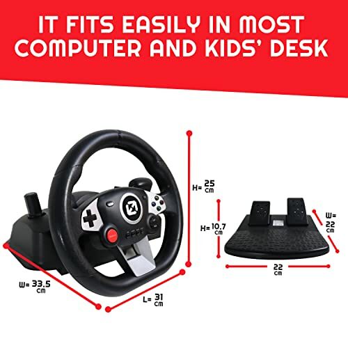[Amazon.ca] EVORETRO FURY GT-EV3 Steering Wheel for PC - $75.95 ...