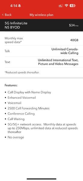 [Rogers] Rogers 5G $34 - InfiniteLite NS BYOD 40 GB + 10 GB Bonus Data ...
