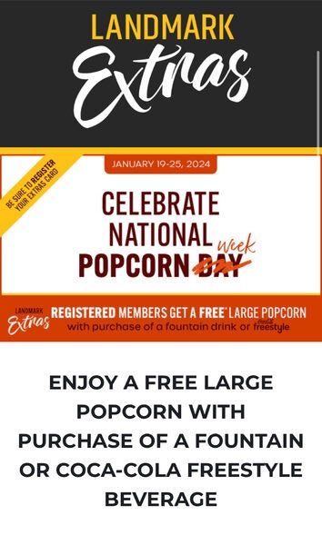 [Cineplex] Free Small Popcorn for Scene+ member on National Popcorn Day ...