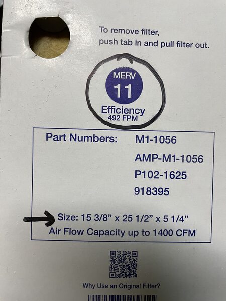 Costco Duststop Merv 8 20x25x4 Furnace Filter 3 Pack 59.99 RedFlagDeals Forums