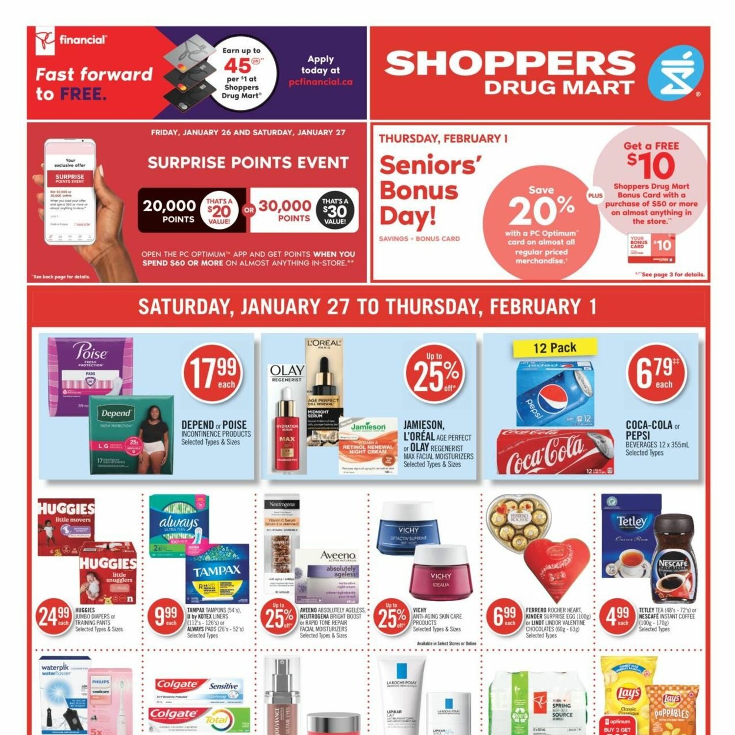Shoppers Drug Mart Weekly Flyer - Weekly Savings (BC, AB & SK) - Jan 27 ...