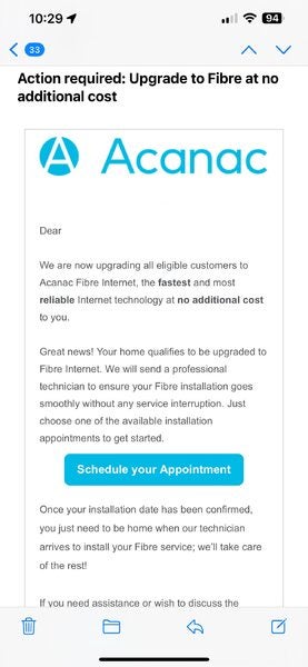 [Distributel] [Acanac] Now offering FTTH in Ontario (Bell FTTH ...