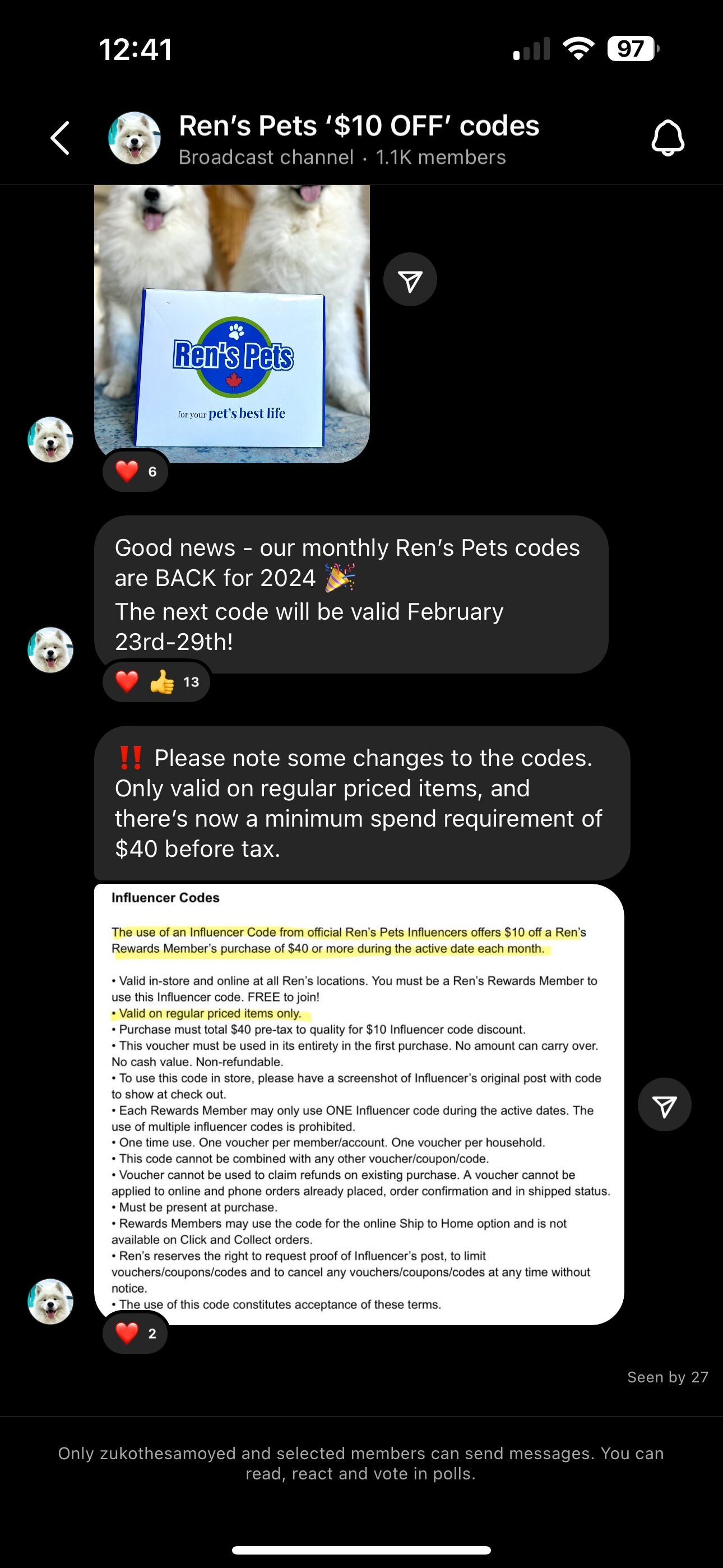 [Rens Pets Depot] Monthly Ren's Pets codes for $10 off $40 purchase to ...