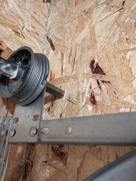 How to move garage door axle to one side? - RedFlagDeals.com Forums