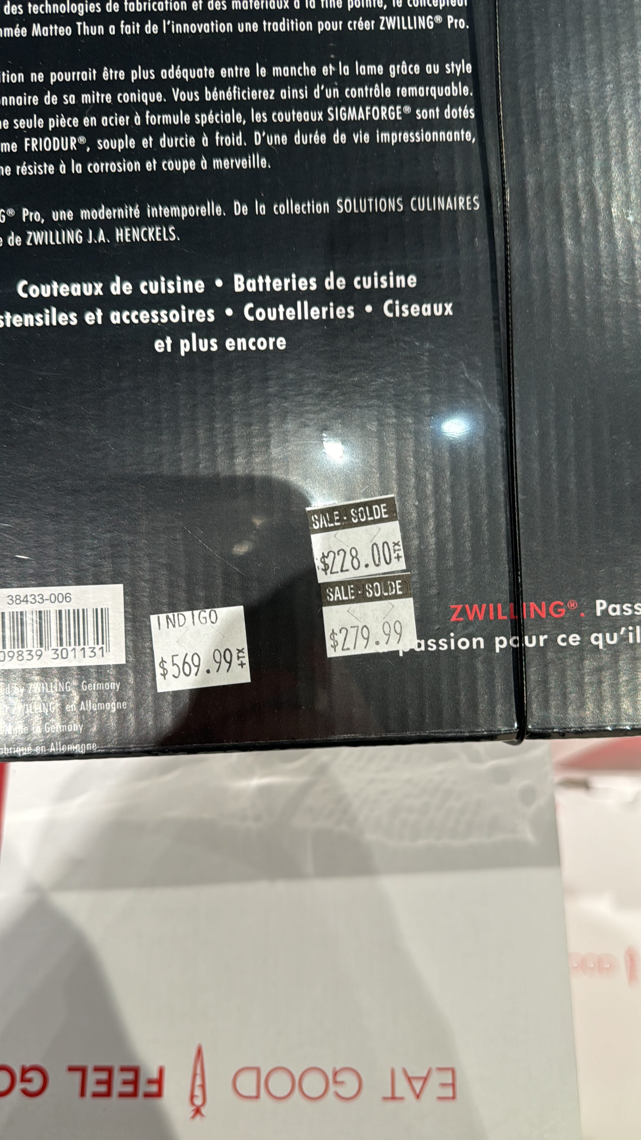[Indigo] Zwilling Pro 6 Piece Knife Block Set $228 + 10% Plum+ ...