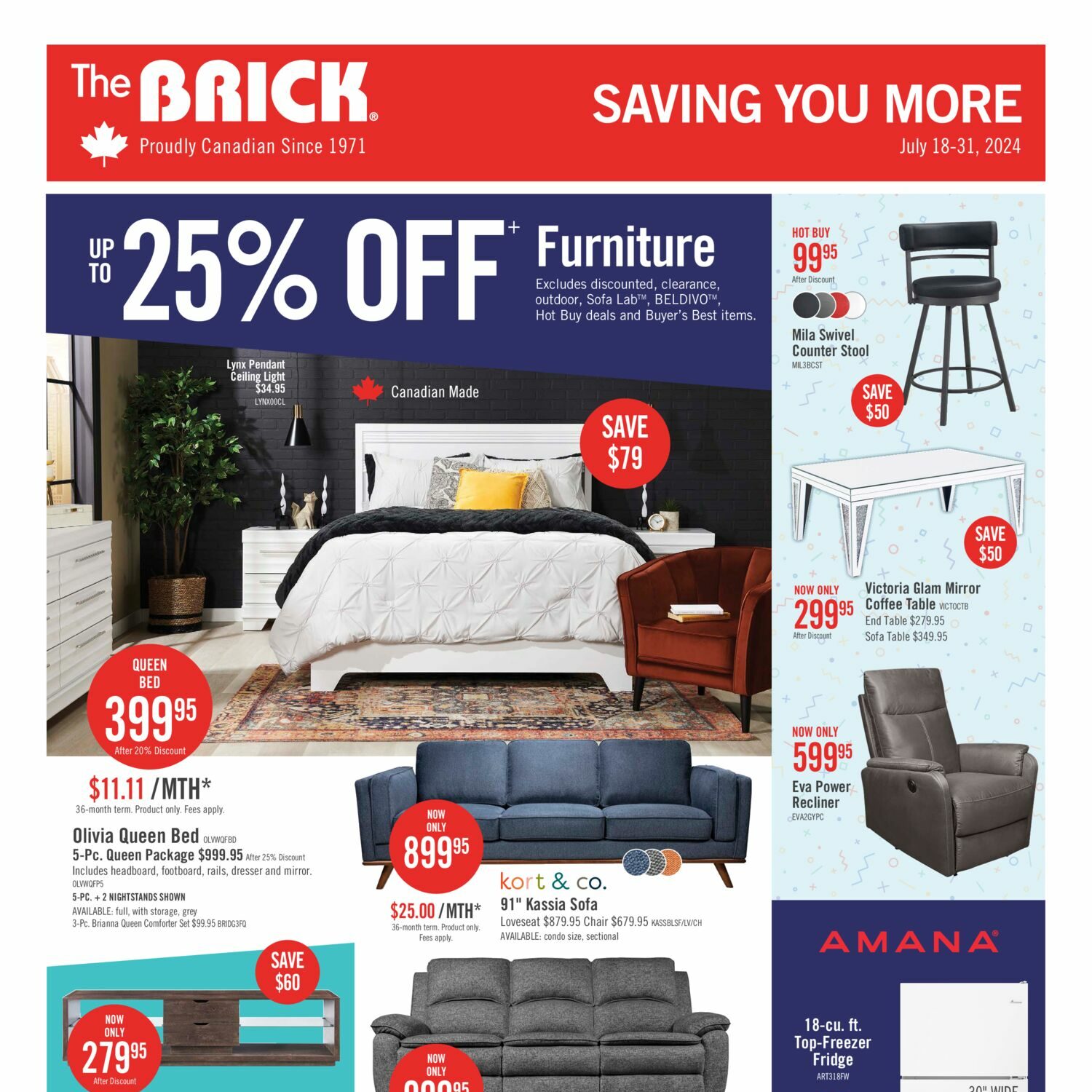 The Brick Weekly Flyer - Saving You More - Jul 18 – 31 - RedFlagDeals.com