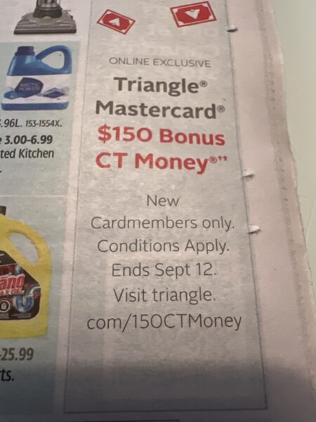 Canadian Tire Triangle Credit Cards - Page 468 - RedFlagDeals.com Forums