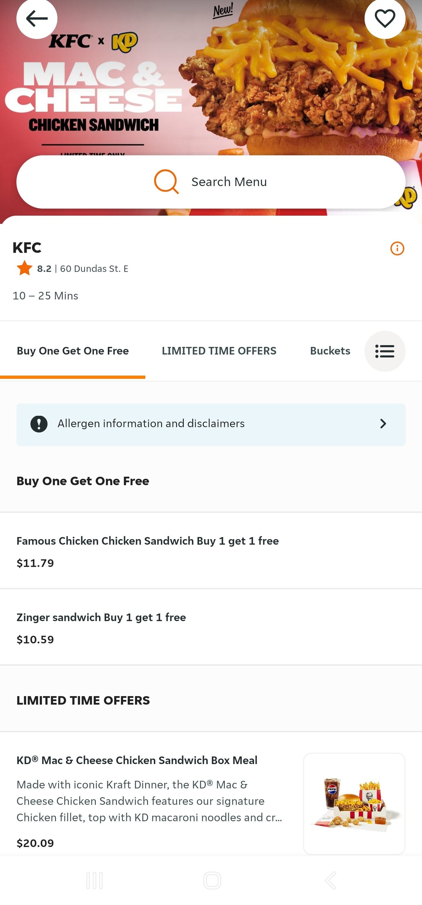 [KFC] BOGO KFC Big Crunch / Zinger / Famous Chicken $11.79 ...