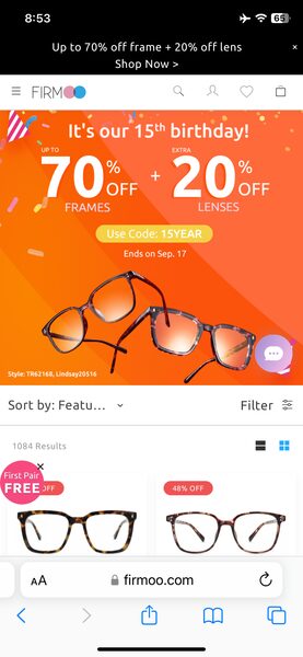 [Firmoo] Firmoo free glasses for first time customers just pay for ...