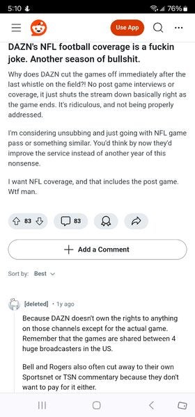 [Amazon.ca] DAZN 6 month subscription-$99 for the entire NFL Season ...